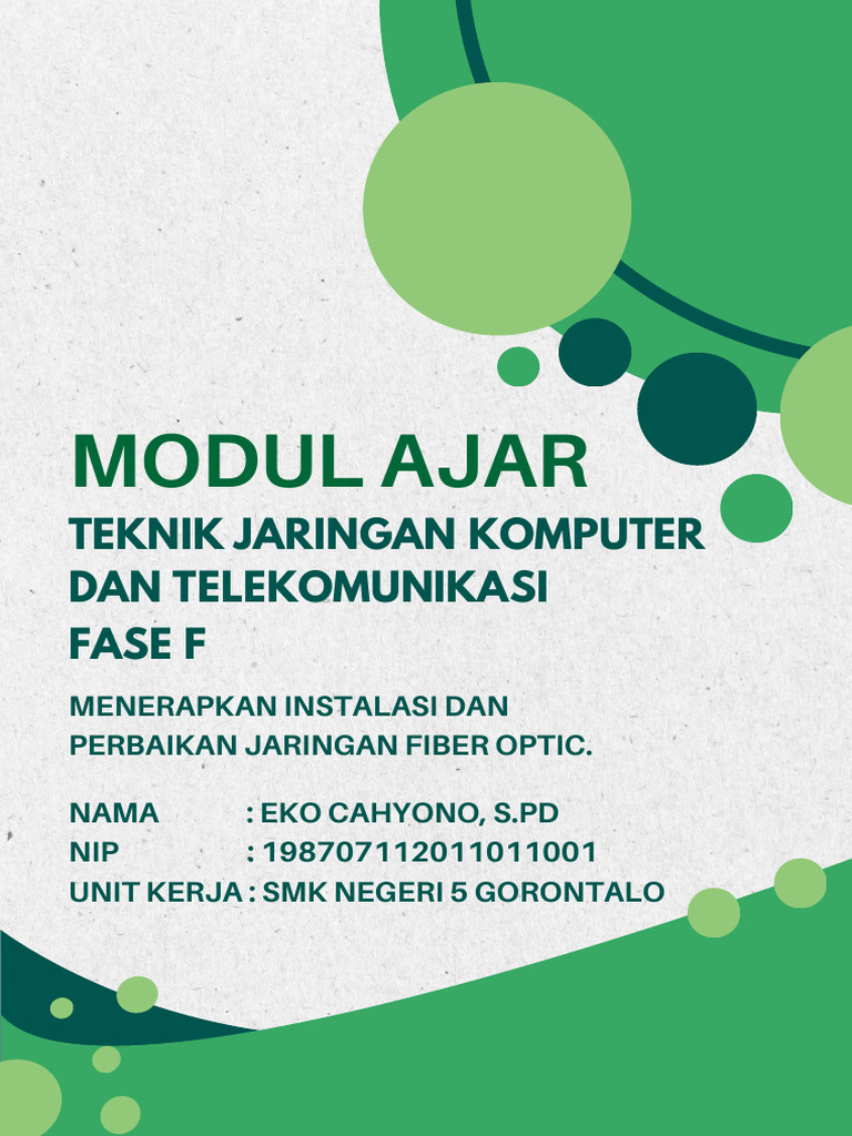 Modul Ajar TKJ FASE F == Menerapkan instalasi dan perbaikan jaringan ... Modul Ajar TKJ FASE F == Menerapkan instalasi dan perbaikan jaringan ...