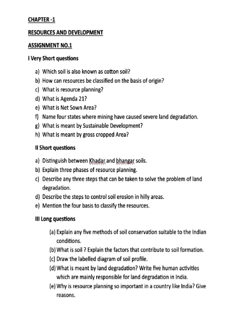 Geography Class 10 Chapter: - 1 Imp Questions | PDF