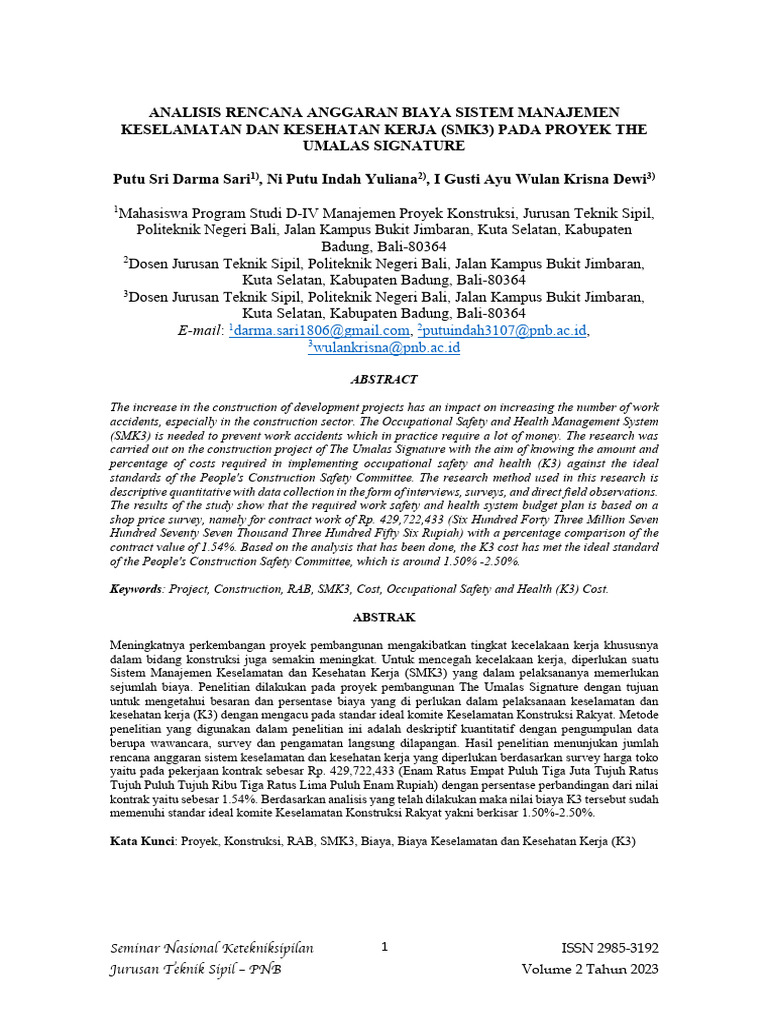 1+ANALISIS+RENCANA+ANGGARAN+BIAYA+SISTEM+MANAJEMEN+KESELAMATAN+DAN ...