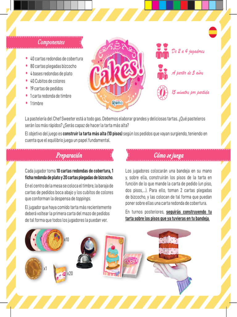 Juego de mesa: Tarta de Chef Sweeter | PDF