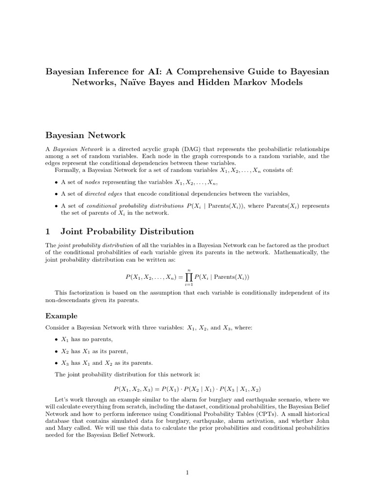 Bayesian Inference For AI | PDF | Bayesian Network | Probability Theory