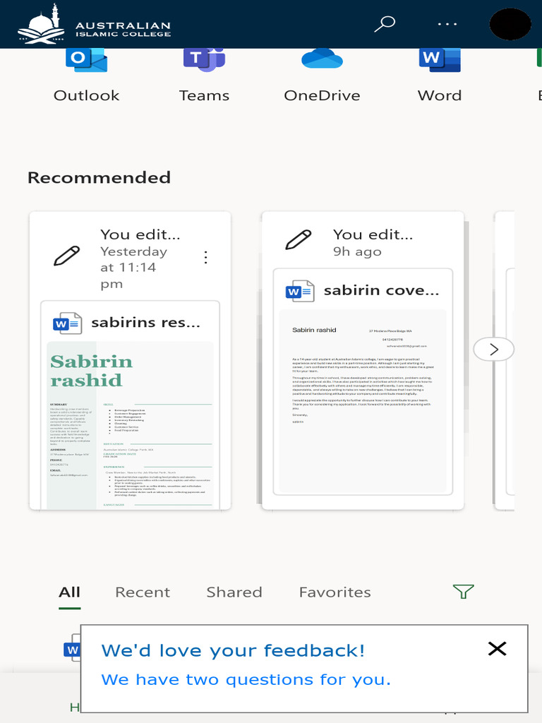 Home Microsoft 365 | PDF