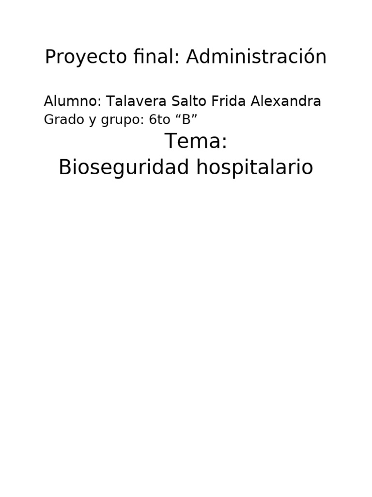 Proyecto Final Administración Pdf