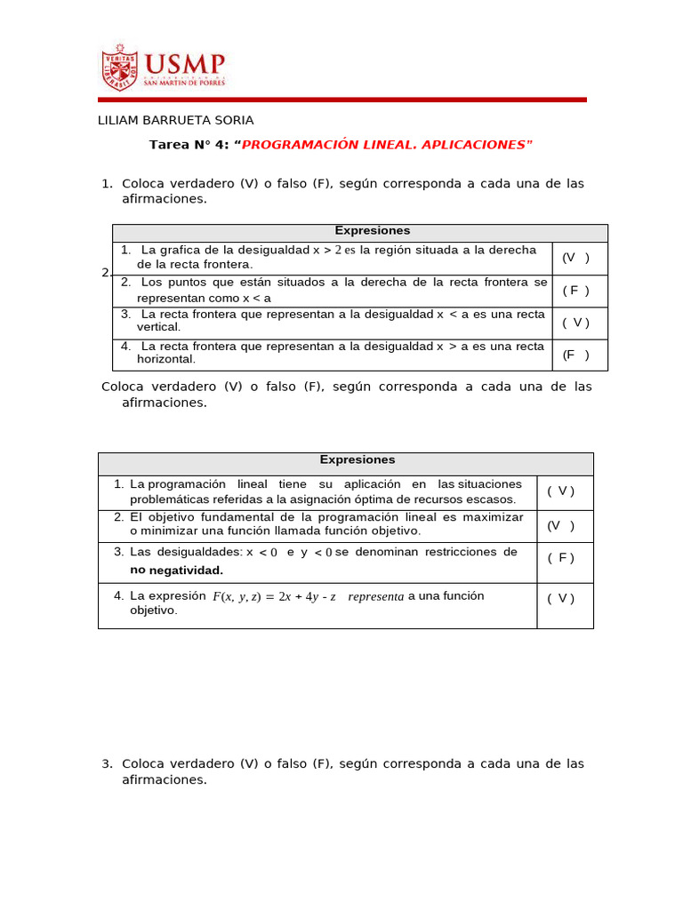 Tarea Módulo Cuatro | PDF | Programación lineal | Geometría