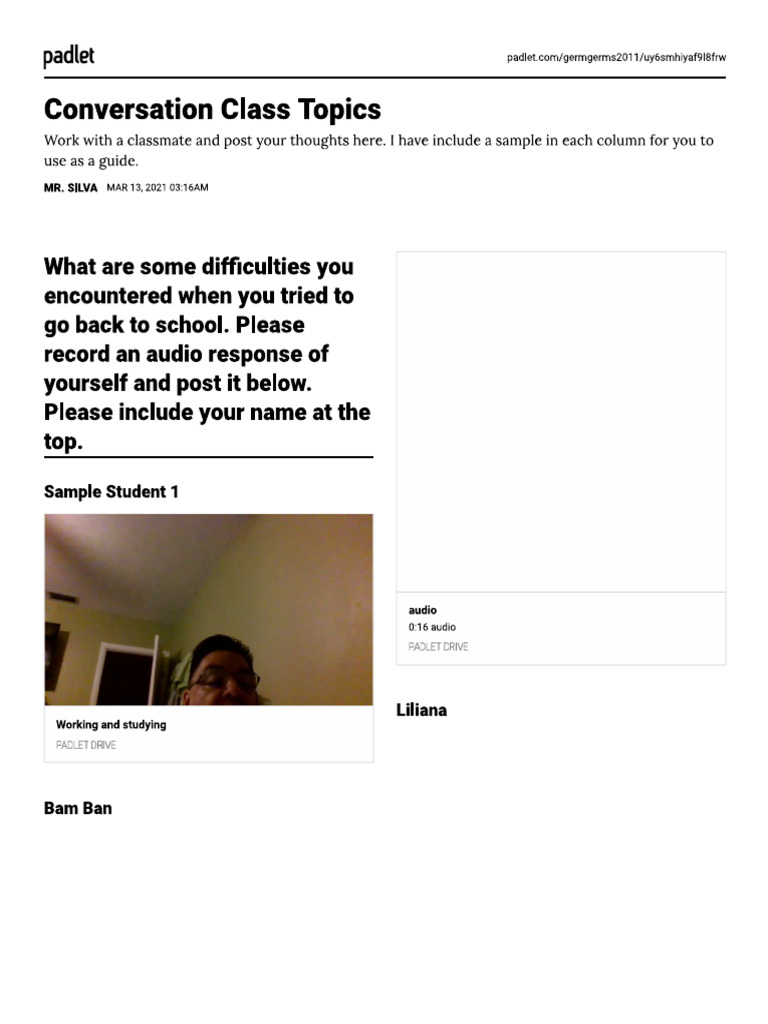Padlet-Back To School | PDF