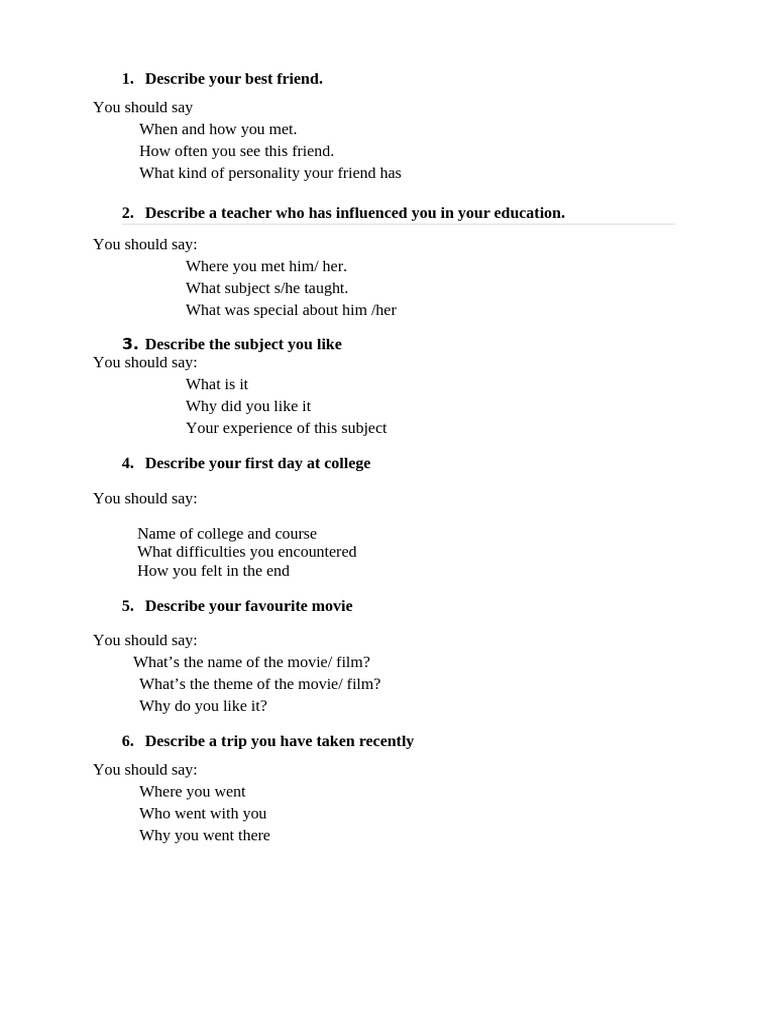 Đề Cương Ôn Tập KTHP Nói 3 2024 | PDF