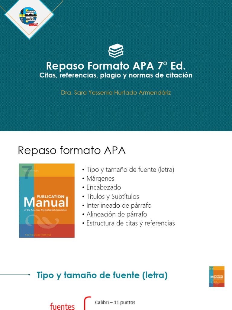 Guía Completa Formato APA 7° Ed. | PDF