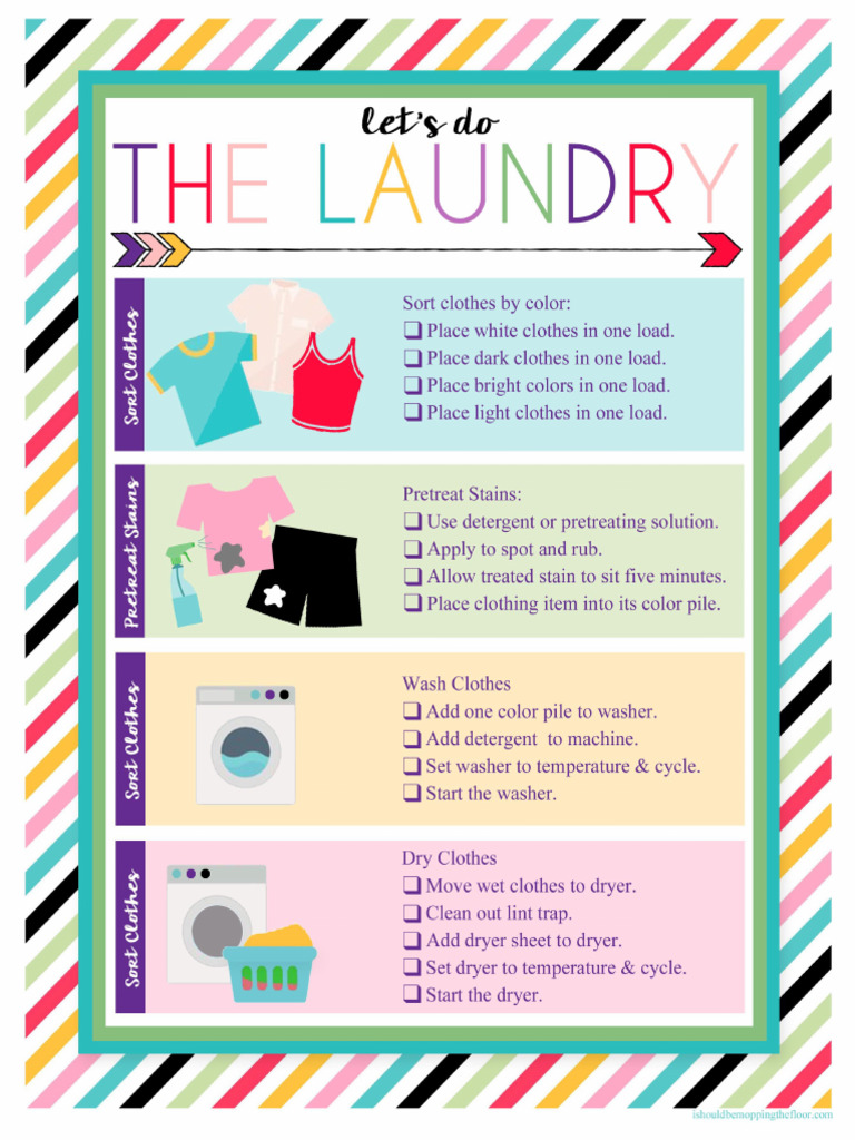 laundry printable stripes | PDF