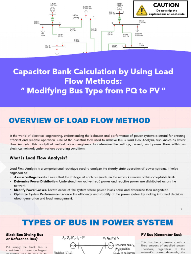 Capacitor Bank Calculation Based On Power Flow Method | PDF | Ac Power ...