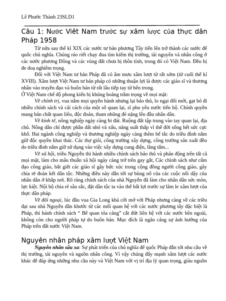 LSVN cuối kì | PDF