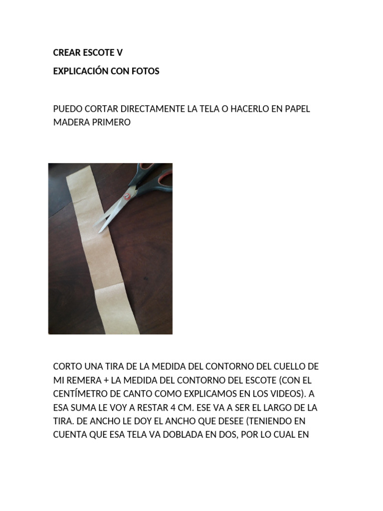 Crear Cuello en V: Guía Paso a Paso | PDF