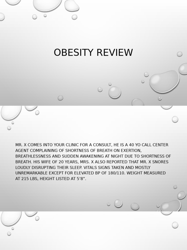 Obesity Review | PDF | Body Mass Index | Obesity