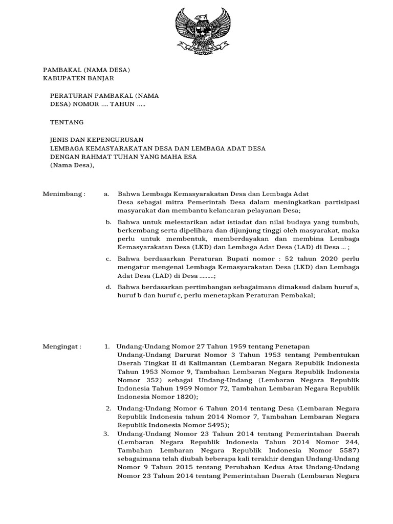 Perdes Tentang LKD & LAD Afinal | PDF