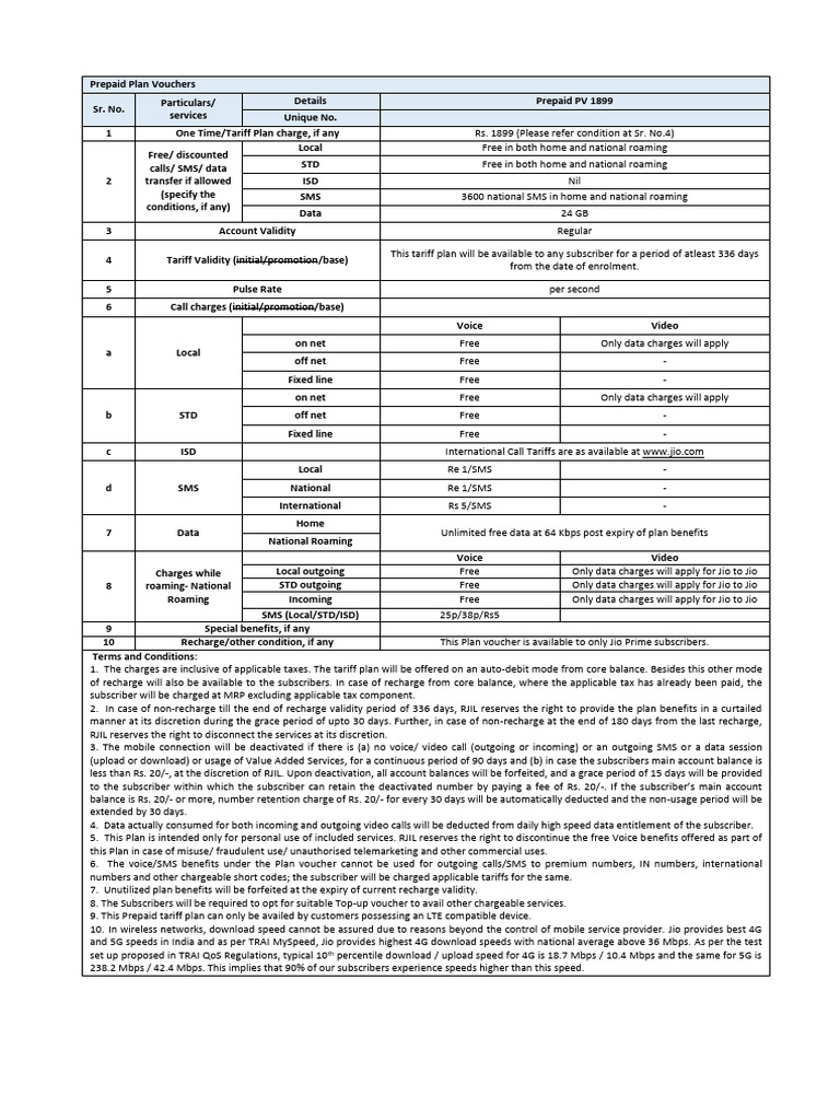 Mobility Prepaid Plan Vouchers | PDF | Roaming | 4 G