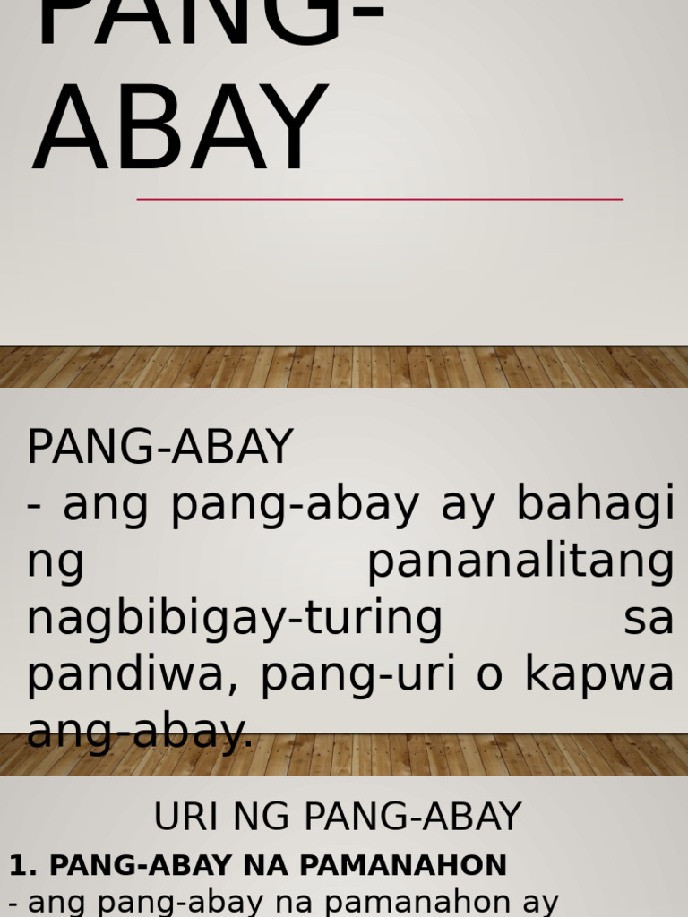 Pang Abay | PDF