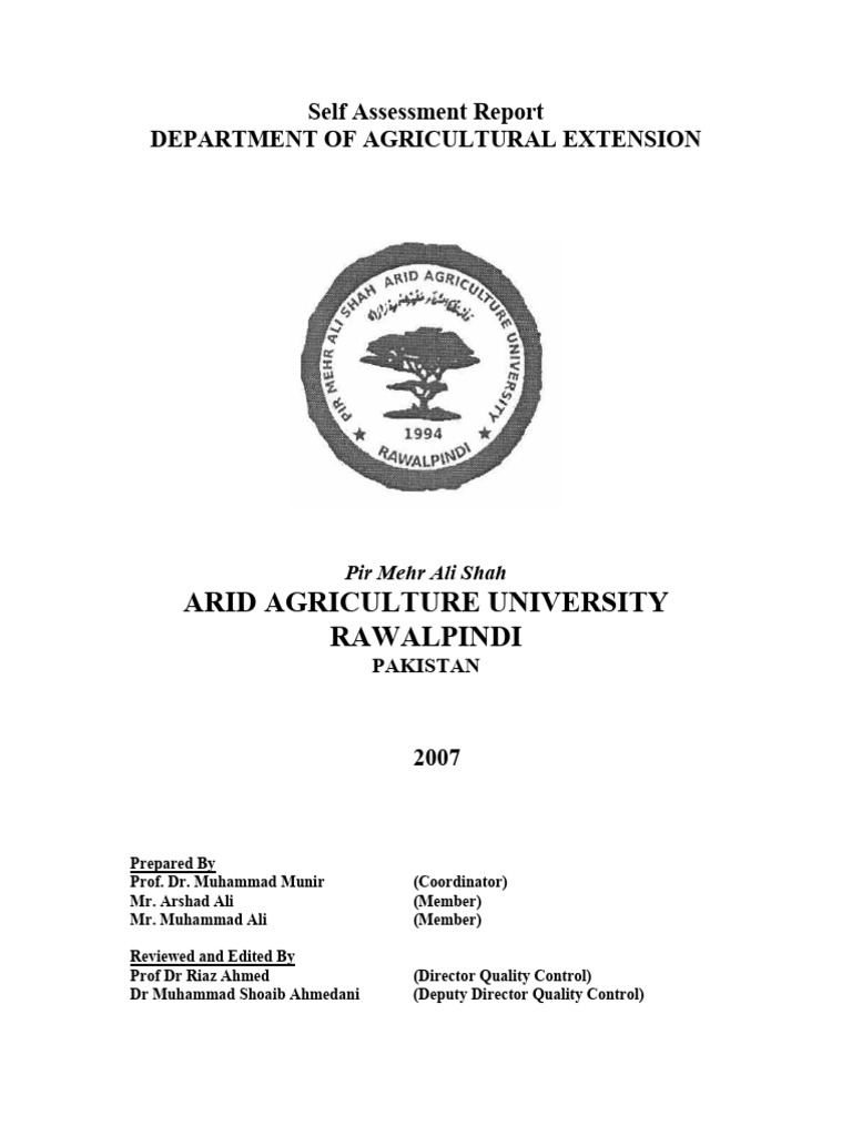 SAR Dept of Agri Extension AAUR | PDF | Teachers | Curriculum
