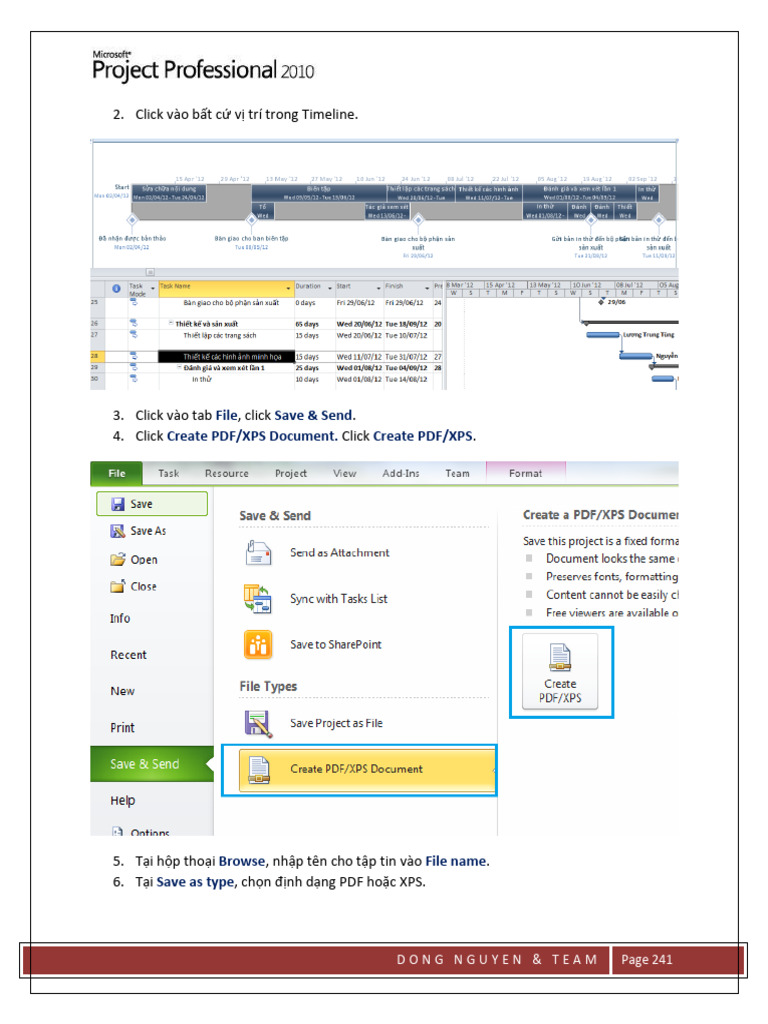 25.huong Dan Su Dung Microsoft Project 2010 Trang 25 | PDF