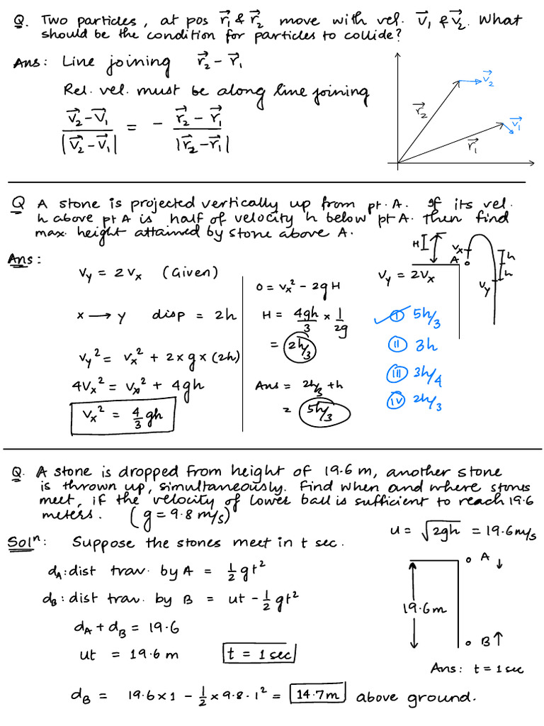 Kinematics - 3 | PDF