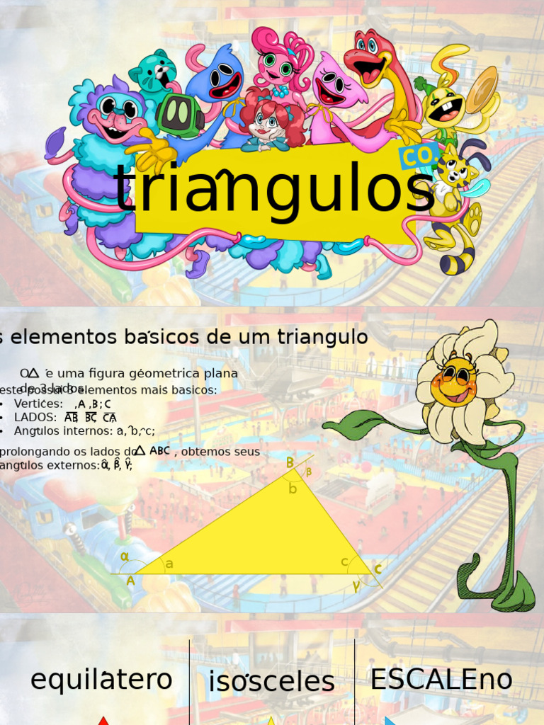 AV3 de Matemática - Triângulos - Slide | PDF | Triângulo | Matemática