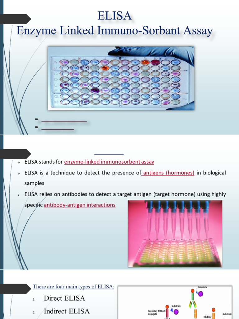 ELISA,,-1 | PDF | Elisa | Chemistry