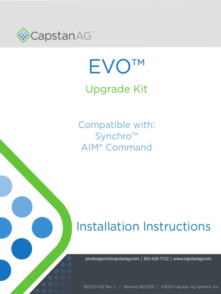 EVO™ Upgrade Kit Installation Guide | PDF | Valve | Switch