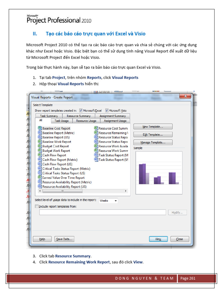 30.huong Dan Su Dung Microsoft Project 2010 Trang 27 | PDF