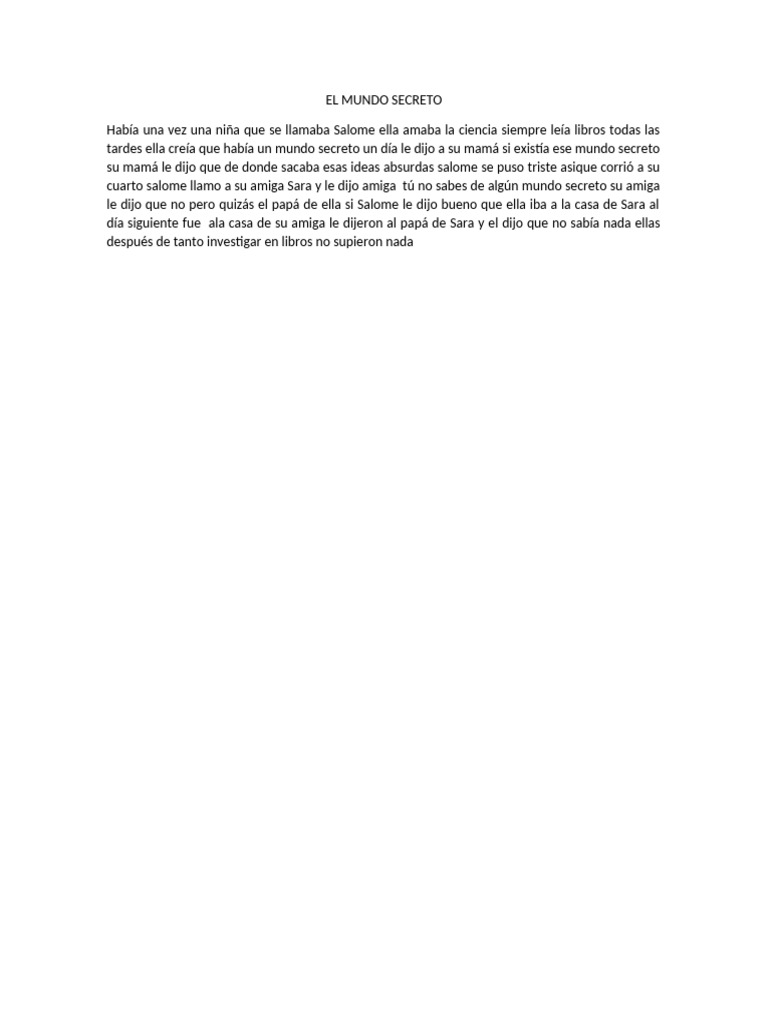 El Mundo Secreto | PDF