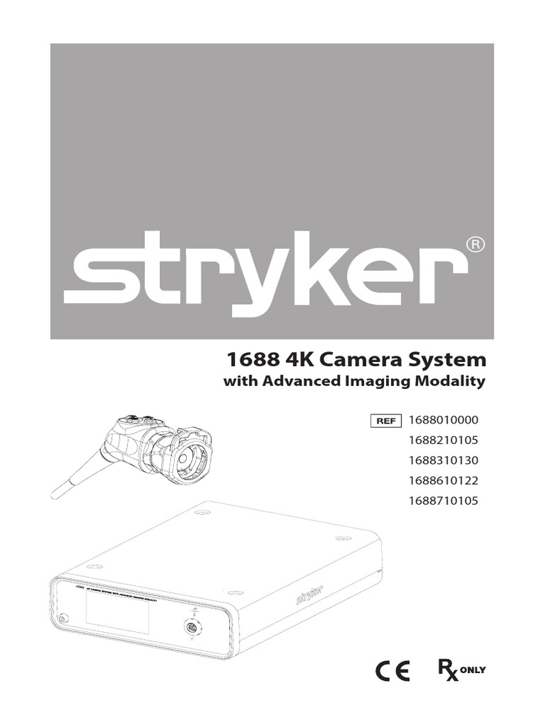 Stryker 1688 4K Camera System Manual | PDF | Color Balance | Camera
