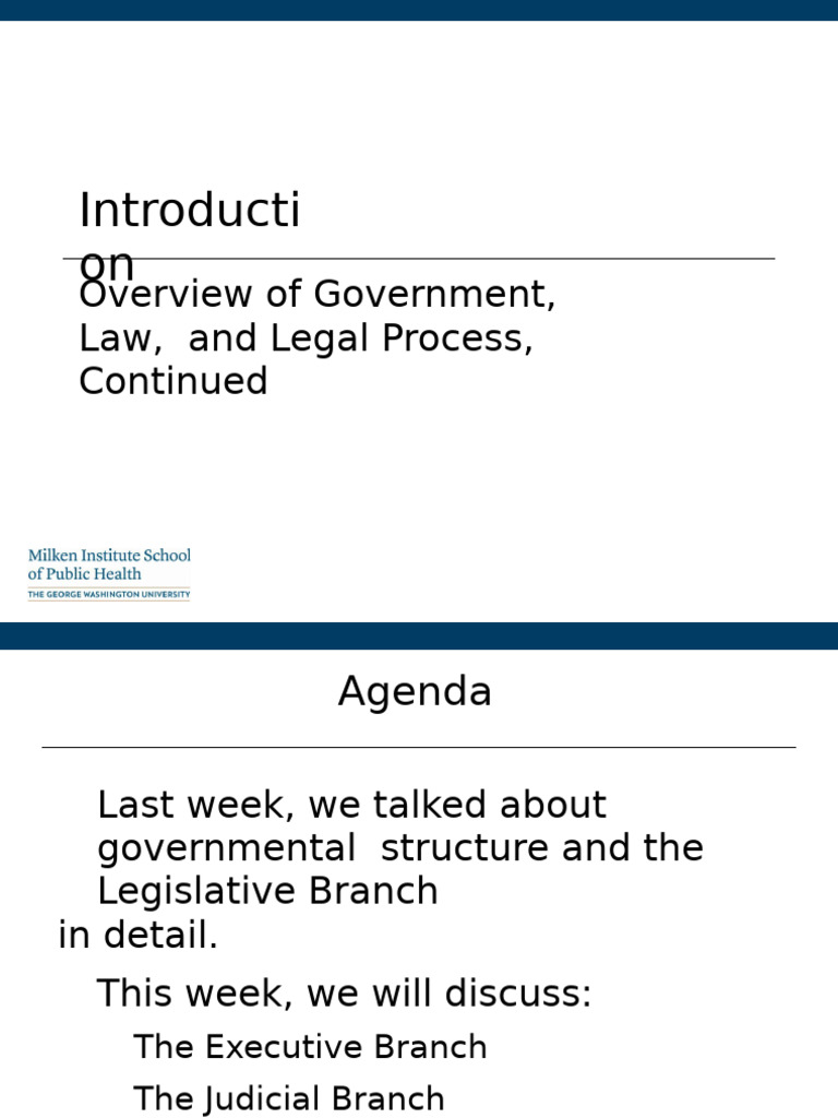 Pubh 6705 Week 2 Lectures | PDF | Federal Preemption | Supremacy Clause