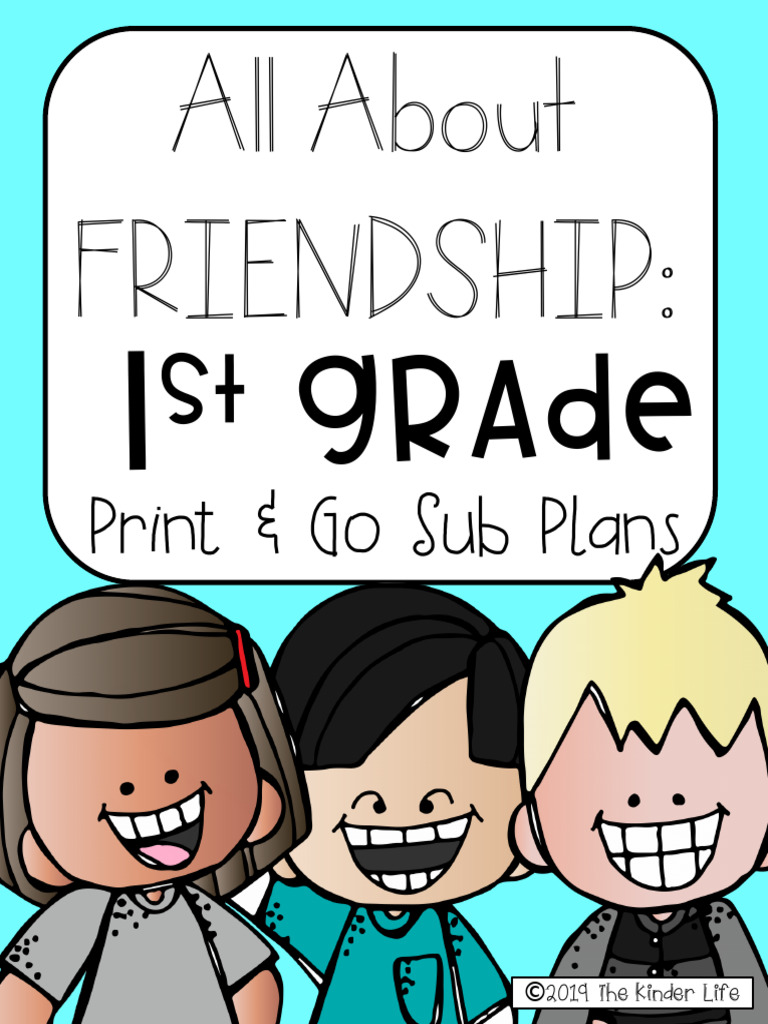 First Grade Friendship Sub Plans | PDF