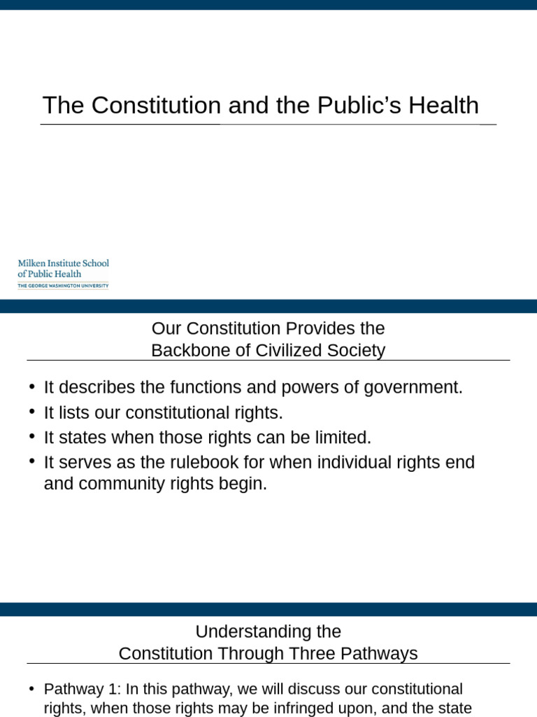 Constitution's Role in Public Health Rights | PDF | Rational Basis ...