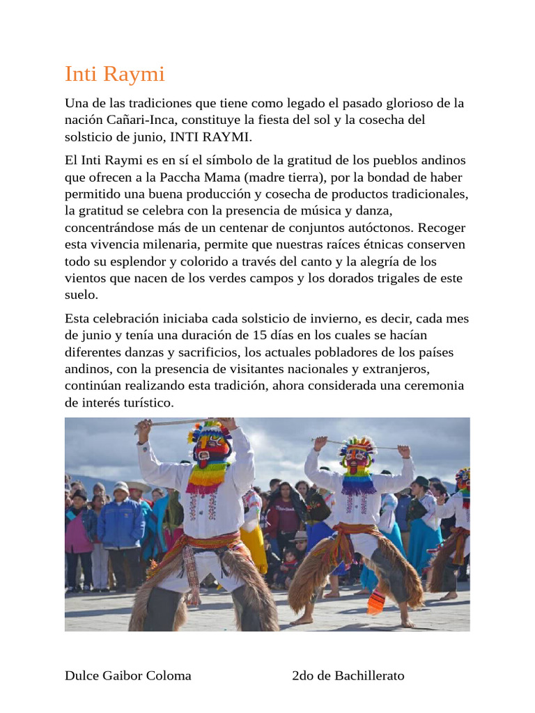 Inti Raymi | PDF