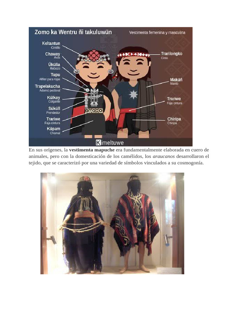 Vestimenta Tradicional Mapuche | PDF | Ropa