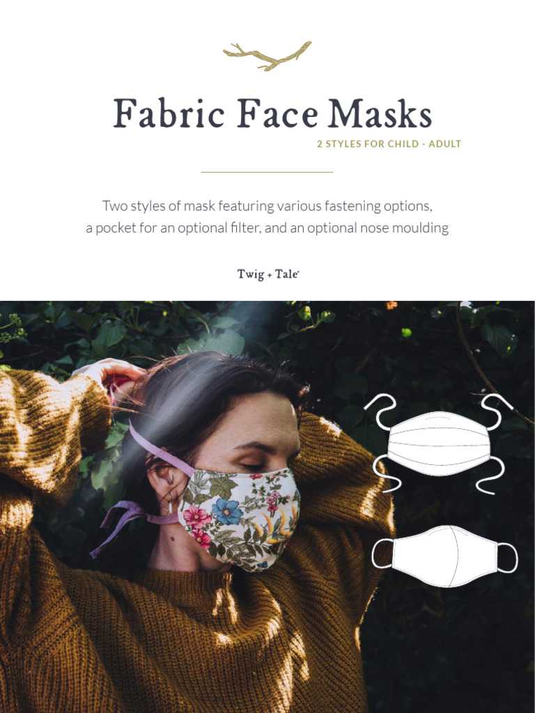 TT Fabric Face Mask | PDF | Seam (Sewing) | Sewing