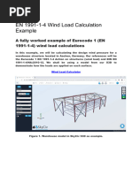 EN 1991-1-4 WindLoad Calculation Example | PDF