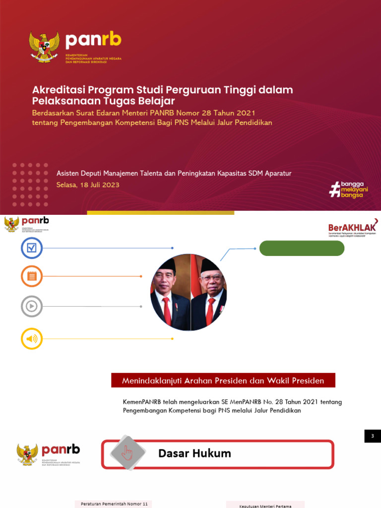 Akreditasi Program Studi Dalam Pelaksanaan Tubel SE 28 2021 18 Juli | PDF