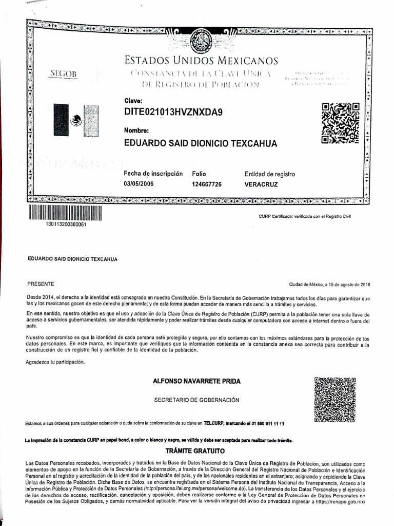 Dionicio Texcahua Eduardo Said | PDF