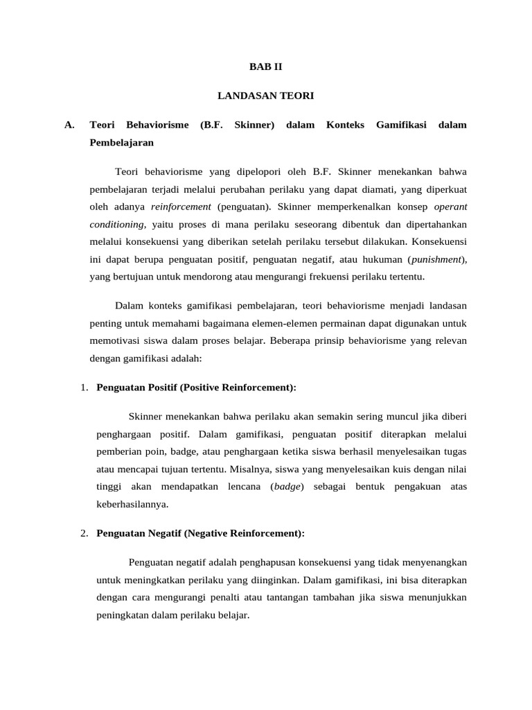 Gamifikasi dan Teori Belajar | PDF