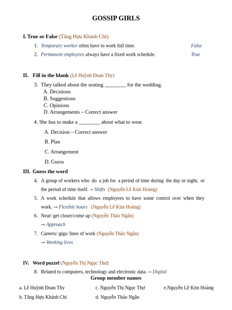 File1 GossipGirls CT4 | PDF