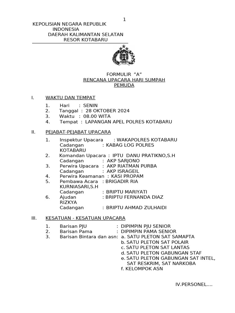 Formulir A 2024 | PDF
