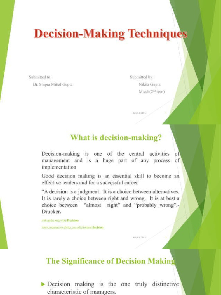 decision making | PDF