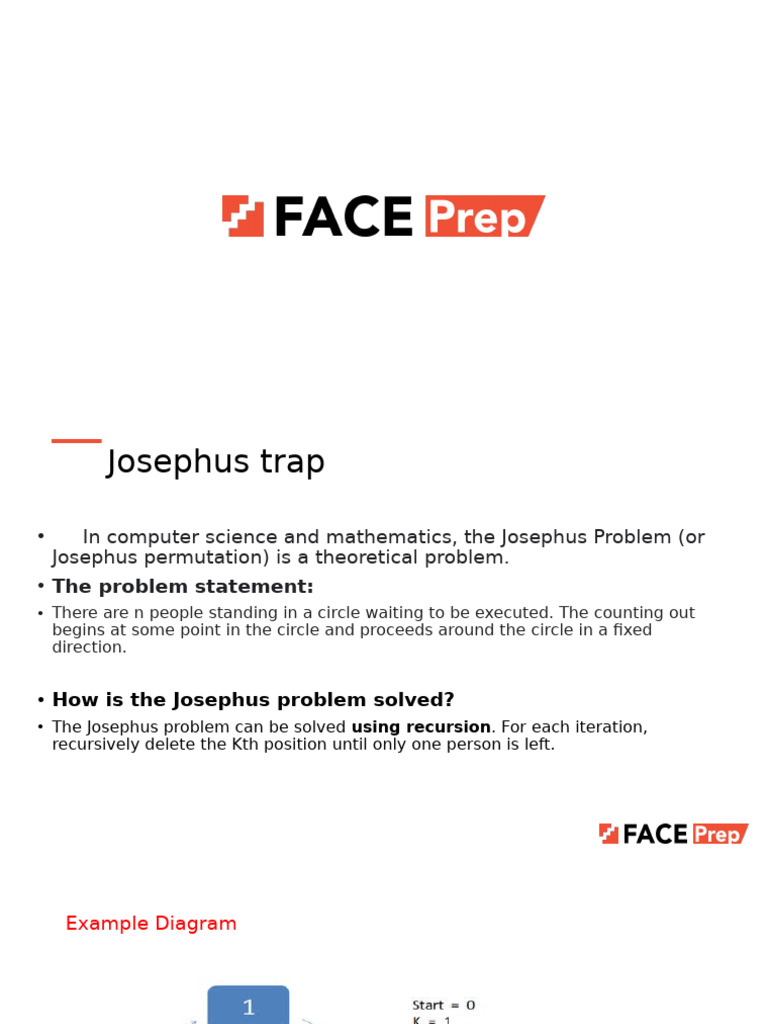 Josephus Problem: Recursive Solution | PDF