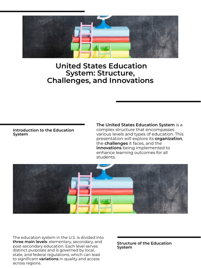 Slidesgo An in Depth Analysis of The United States Education System ...