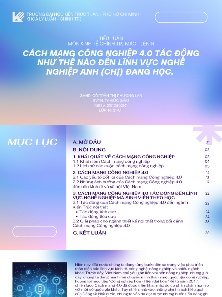 Cách M NG Công Nghi P 4.0 Tác Đ NG NH Thê Nào Đên Linh V C Nghê Nghi P ...