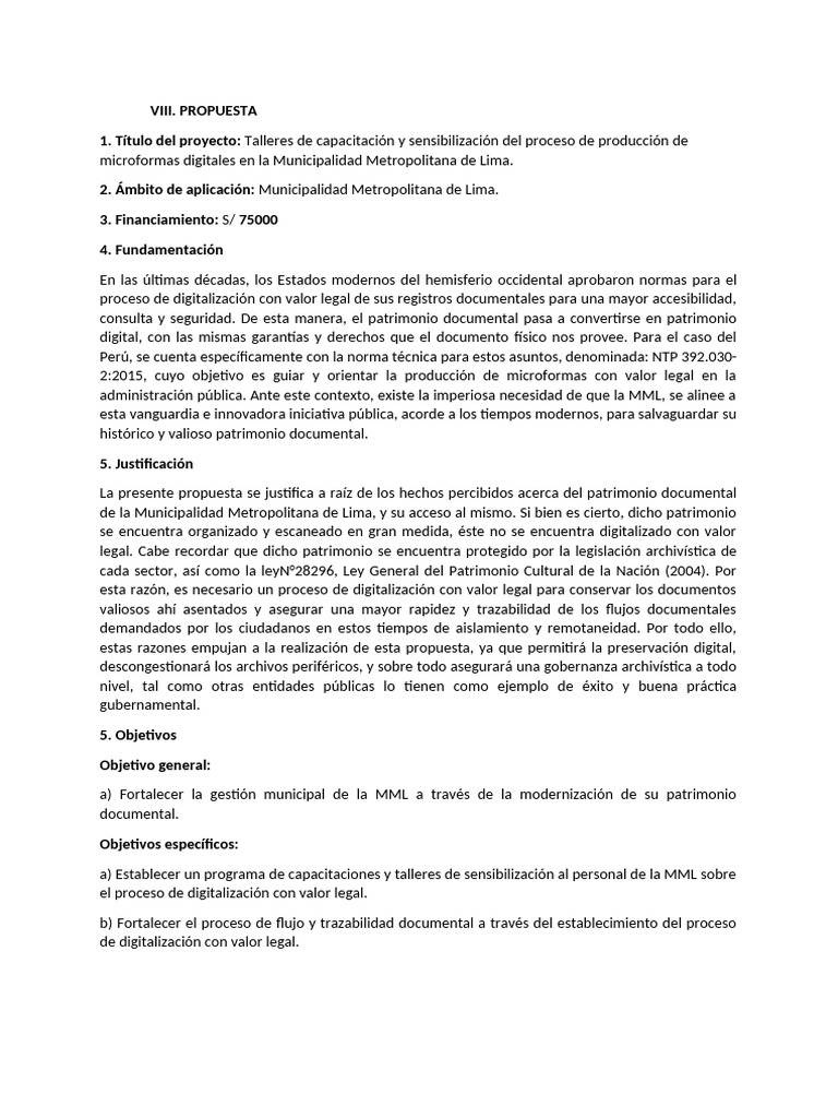 VIII Propuesta | PDF | Accesibilidad