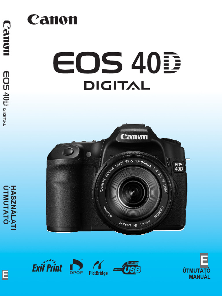 Canon-EOS-40D-Manual Hu | PDF