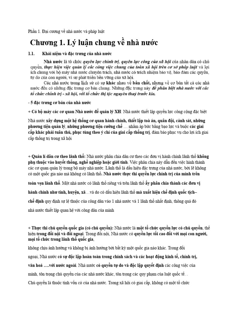 ÔN TẬP PLDC Không có C8 | PDF