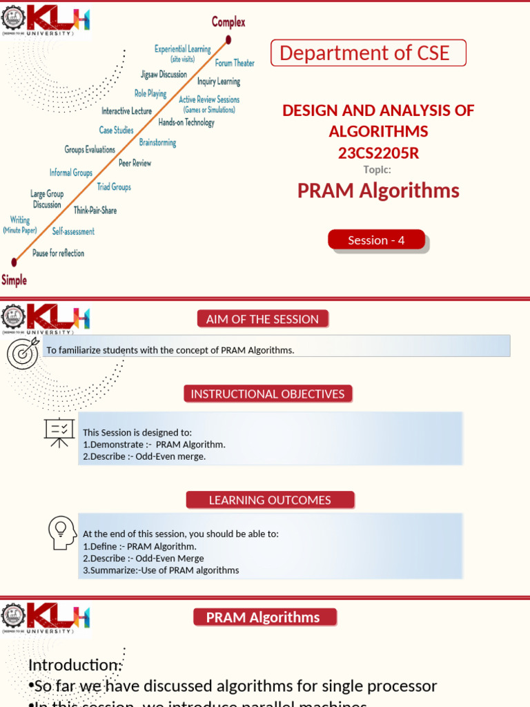 4 Pram Algorithms | PDF | Parallel Computing | Algorithms 4 Pram Algorithms | PDF | Parallel Computing | Algorithms