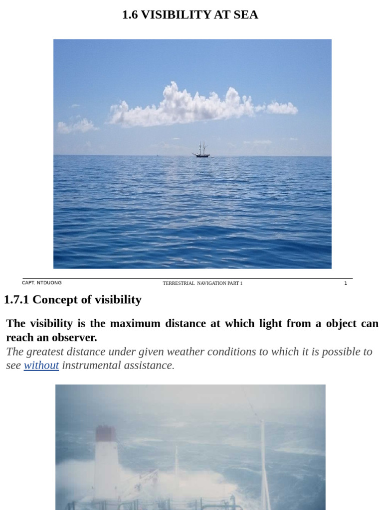 Maximum Visibility at Sea | PDF | Horizon | Metrology