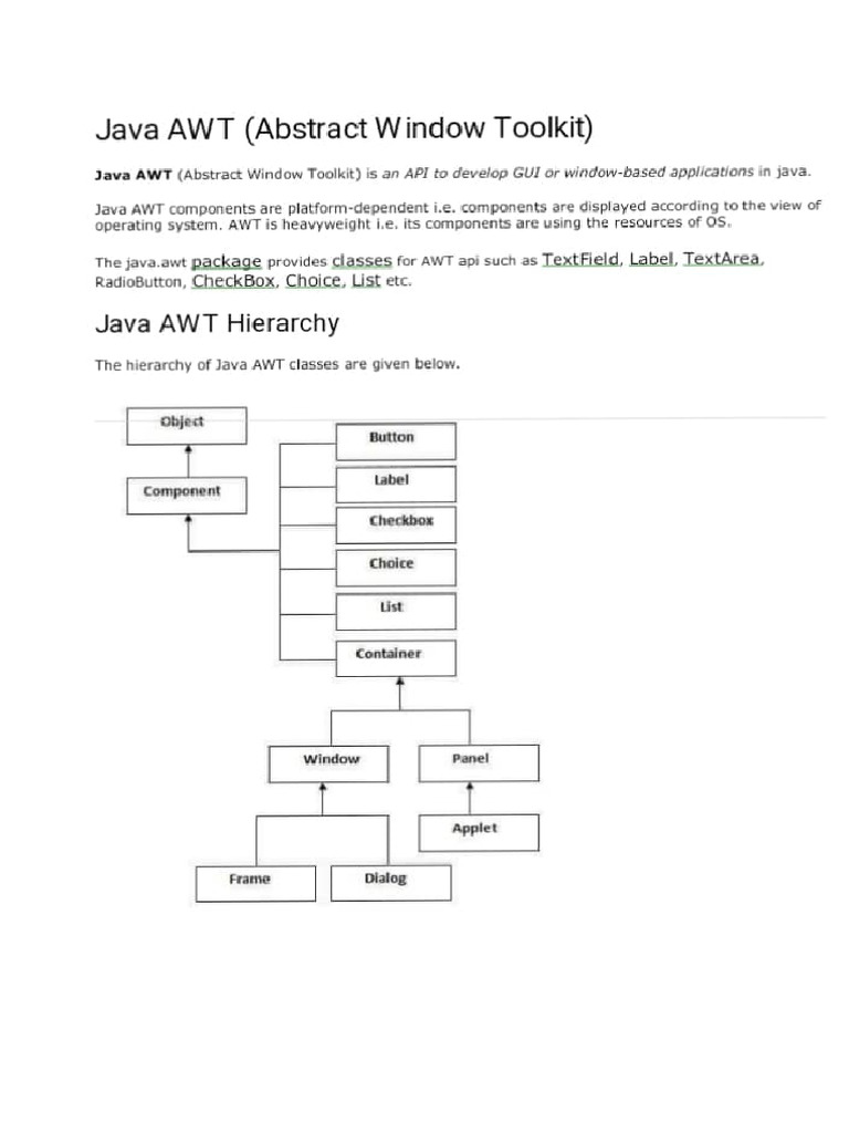 AWT and Applet | PDF